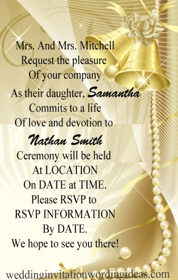 Formal Wedding Invitation Wordings How To Write